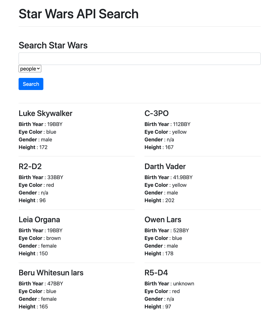 GitHub - projectshft/swapi